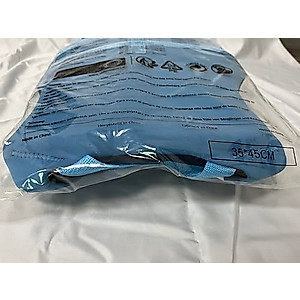 Toddler Swim Vest Floaties for Kids with Adjustable Safety Strap for Learn to Swim Children, Stripes Light Blue S Age 1-3