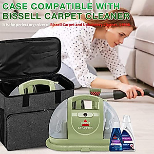 TXIYEAN Storage Bag Compatible with Bissell Carpet and Upholstery Cleaner 1400B/3353, Carrying Bag for Steam Cleaner, Steam Cleaner Organizer, Travel Carrying Case (Bag Only!)