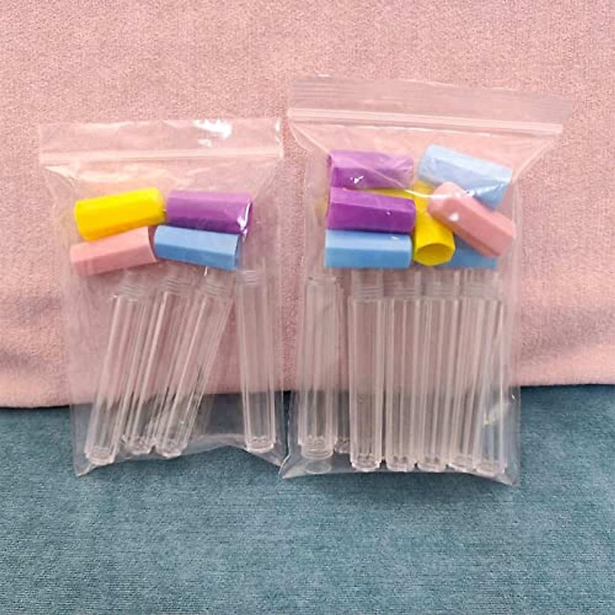 plplaaoo Sewing Needles Container, Clear Durable Plastic Sewing Pins Storage Case, 10Pcs Needle Storage Tube, Sewing Needles Storage Bottles Holder Fits Home