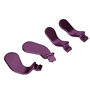 Metal Paddle Replacement, Easy To Replace Simple Operation 4pcs Controller Paddles Interchangeable Improve Accuracy for Elite Controller(Purple)