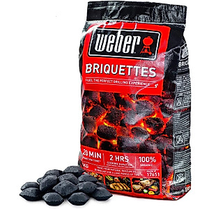 Weber 17590168, Black, Briquettes, 30 x 20 x 17 cm | 17590, 4-kilograms