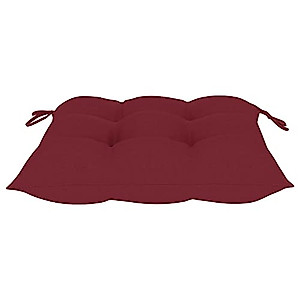 imasay Chair Cushions 4 pcs Wine Red 19.7"x19.7"x2.8" Fabric