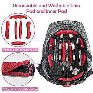 KAMUGO Kids Bike Helmets, Toddle Helmet for Ages 2-7 Boys Girls, Adjustable Multi-Sport Skating Scooter Bicycle Helmet with Cartoon Designs