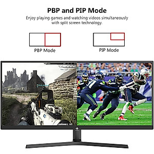 Z-Edge UG34W 34-inch Gaming Monitor, 165Hz Refresh Rate/1ms Response Time, Frameless Ultrawide Monitor, 3440 x 1440 Display, 21:9 Aspect Ratio, AMD FreeSync Technology