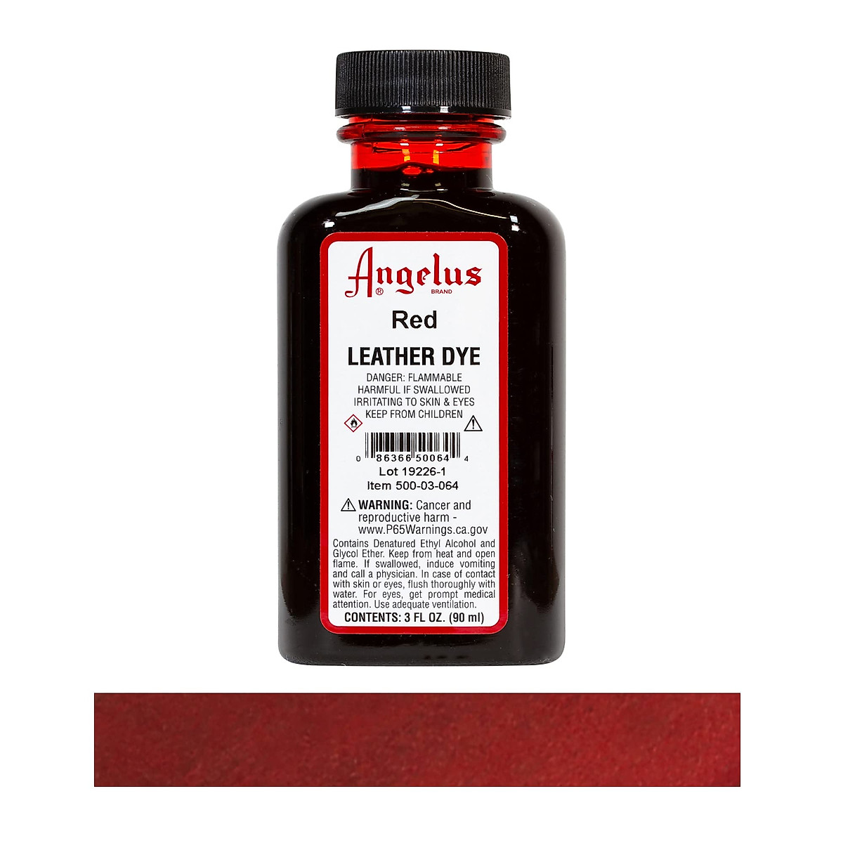 Angelus Leather Dye - 3 Ounces, Red