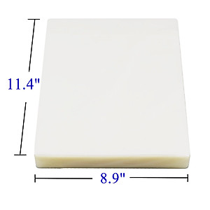 Immuson Thermal Laminating Pouches 8.9 x 11.4, 5 Mil Thickness, Crystal Clear Finish, 100 Pack