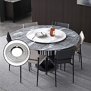 RHBLME 2 Pack 9 Inch Lazy Susan Hardware, 360° Rotating Bearing Plate 5/16" Thick, 750lbs Heavy Duty Lazy Susan Turntable Swivel Base for Rotating Table, Kitchen Cabinet, Serving Tray