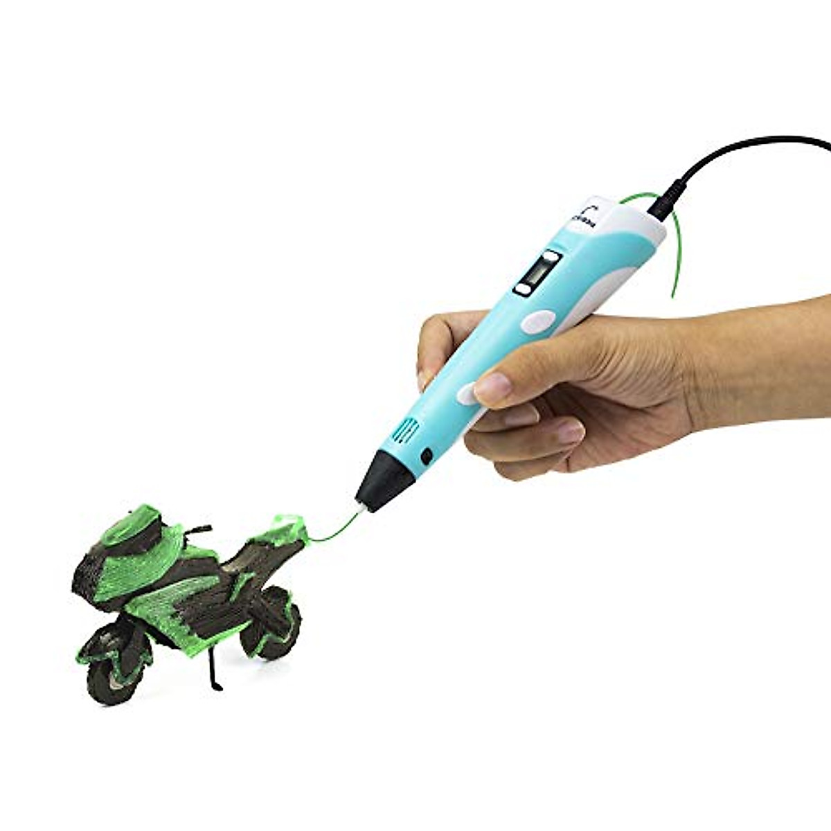 SCRIB3D 3D Printing Pen PLA Plastic Filament Refill Pack (10 Assorted Colors, 10 Feet Each)