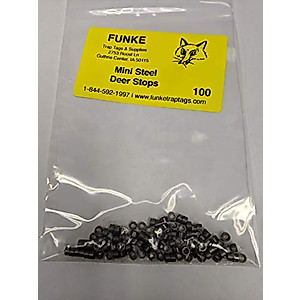 100 Mini Deer Stops 3/32 and Smaller Cable Traps Trapping Snares