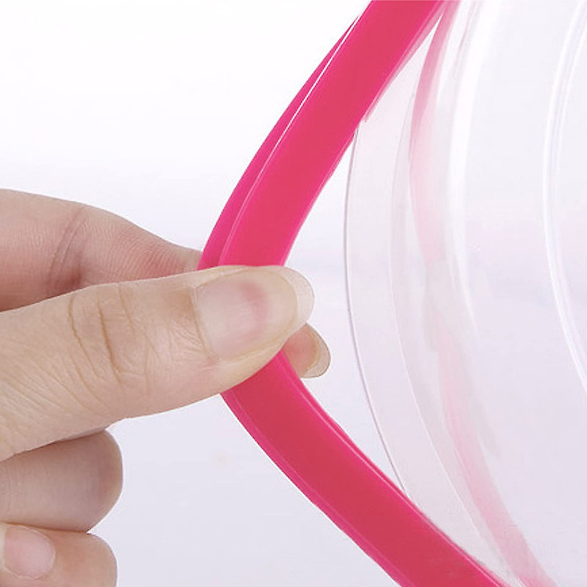 Microwave Oven Plate Cover Plastic Clear Dish Lid Table Dustproof Silicone Lids Small 5 In