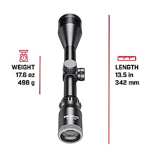 TASCO World Class 3-9X50 30/30 Duplex W/Rings RIFLESCOPE