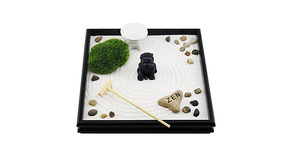 Fu Dog Zen Garden Incense Burner for Home Decor