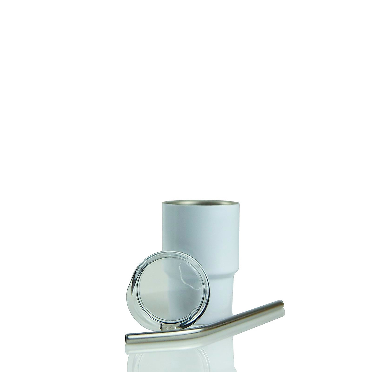 Hogg 3oz Tumbler Shot Glasses in Multiple Colors with lid and stainless straw (6 Pack), DIY, Customizable, Reusable, Single Wall Insulated, Stainless Steel