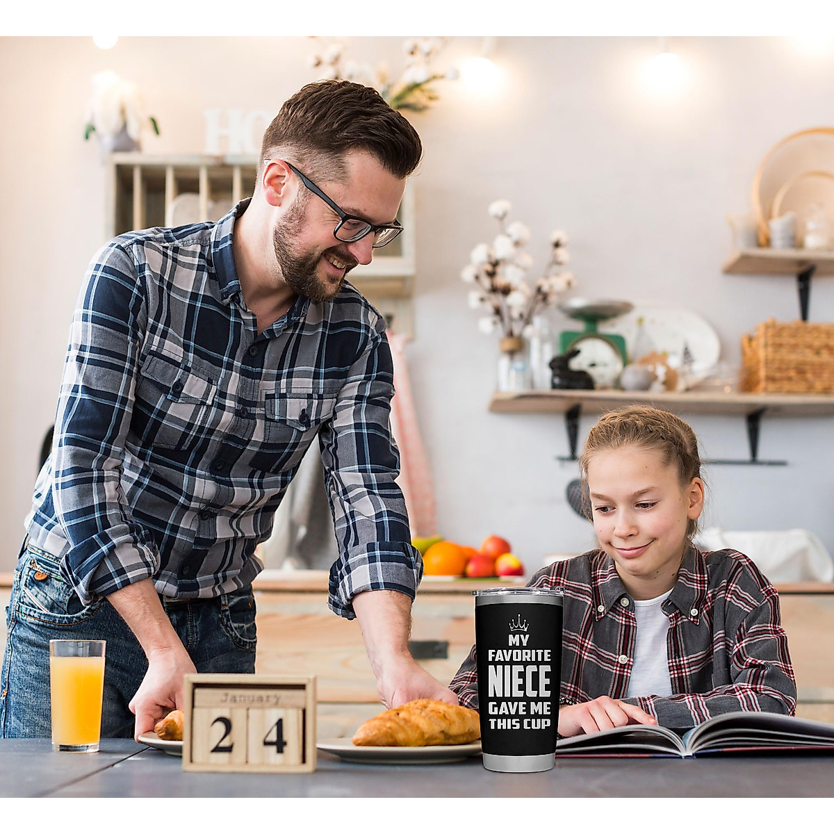 Christmas Gifts for Uncle, Aunt from Niece - Uncle Gifts for Fathers Day, Christmas - Birthday Gifts for Uncle, Aunt - Funy Gifts for Uncle - Uncle Birthday Gift - Uncle Tumbler 20oz, Black