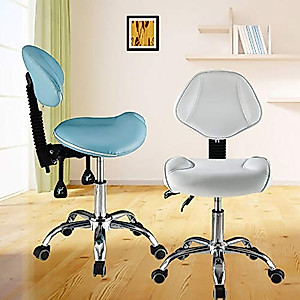 WONOOS Dentist Chair Doctor Saddle Stool Beauty Manicure Chair Swivel Seat for Medical Clinic Hospital Lab Doctor Chair,G