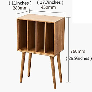Storage Newspaper Baskets Bookcase Magazine Rack Brown Bedroom Locker Cabinet Shelves Living Room Magazine Cabinet (Color : Brown, Size : 452876cm)