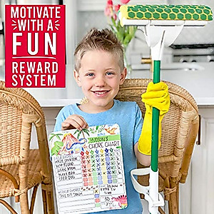 1 Dinosaur Kids Chore Chart Magnetic, 1 Dino Behavior Chart for Kids at Home, Magnet Reward Chart for Kids, Kids Reward Chart Behavior, My Responsibility Chart for Kids, Star Chart for Kids Behavior