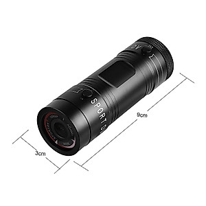 Pilipane Mini Video Camera, Mini Sports DV Camera 1080P Watertight for Outdoor Bikes and Car