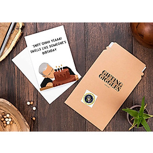 GIFTING GIGGLES Funny Joe Biden Birthday Card | Political Birthday Cards | Great President Gag Gift for 30th 40th 50th 60th 70th 80th 90th | Comes with Presidential Seal - MADE IN USA