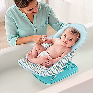 Summer Deluxe Baby Bather (Ride the Waves) - Bath Support for Use in the Sink or Bathtub - Includes 3 Reclining Positions