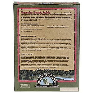 Down to Earth Organic Granular Humic Acids Fertilizer Mix, 5 lb
