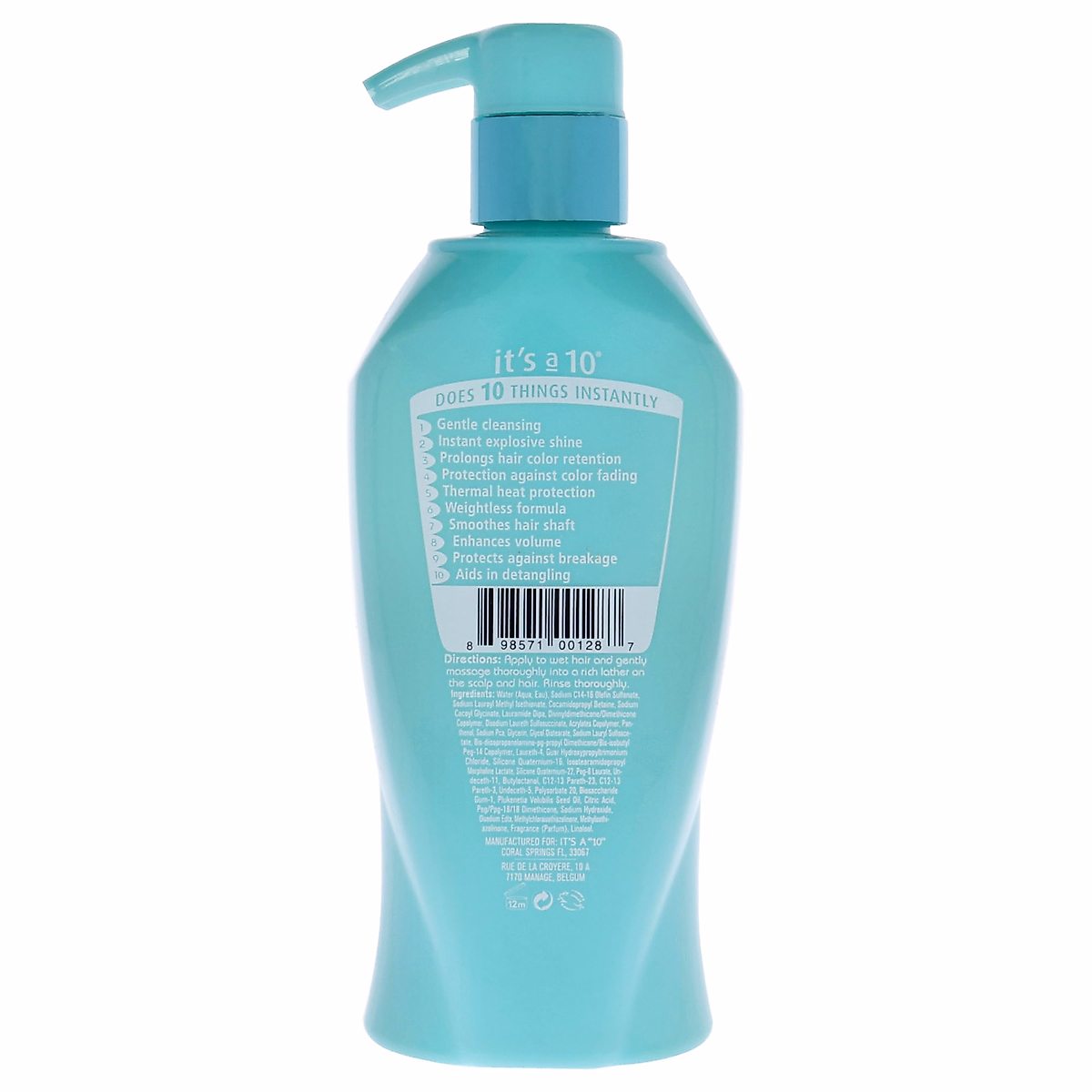 It's a 10 Haircare Blow Dry Miracle Glossing Shampoo, 10 Ounce