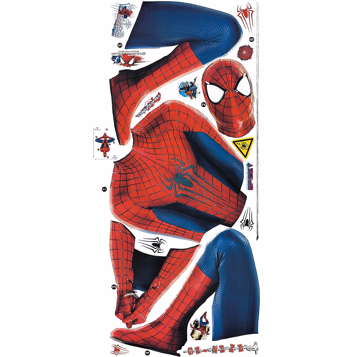 Marvel Superheroes Comic - The Avengers - The Amazing Spiderman Web Slinging Giant Wall Decal Sticker