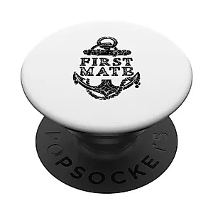 First Mate Yacht Ship Sea Boat PopSockets Standard PopGrip
