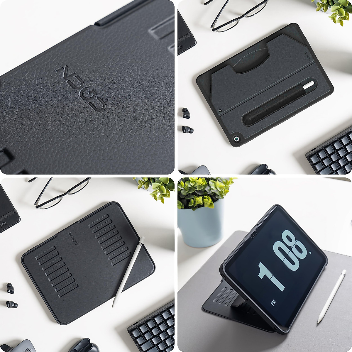 ZUGU CASE for 10.2 Inch iPad 7th / 8th / 9th Generation Case (2021/2020/2019), Protective, Thin, Sleek Design, Magnetic Stand, Sleep/Wake Cover, Magnetic Cover, Black