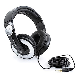 Sennheiser HD 205-II Studio Grade DJ Headphones (Black/Grey)
