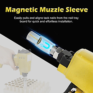 CTS 1170 Pneumatic Upholstery Decorative Tack Nail Gun, 7/16" (11.7mm) Head Diameter Air Finish Deco Nailer for Furniture, Home Decor (7/16-Inch Deco Nailer (11.70mm))