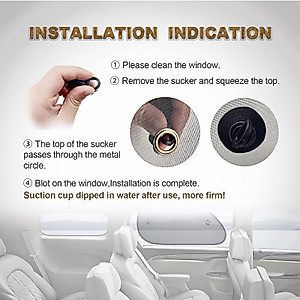 2 Pack Car Side Window Sun Shade, Glare and UV Rays Protection for Your Child, with Sun UV Protection, Reduce Damage from Direct Bright Sunlight and Heat Universal Car Window Shade