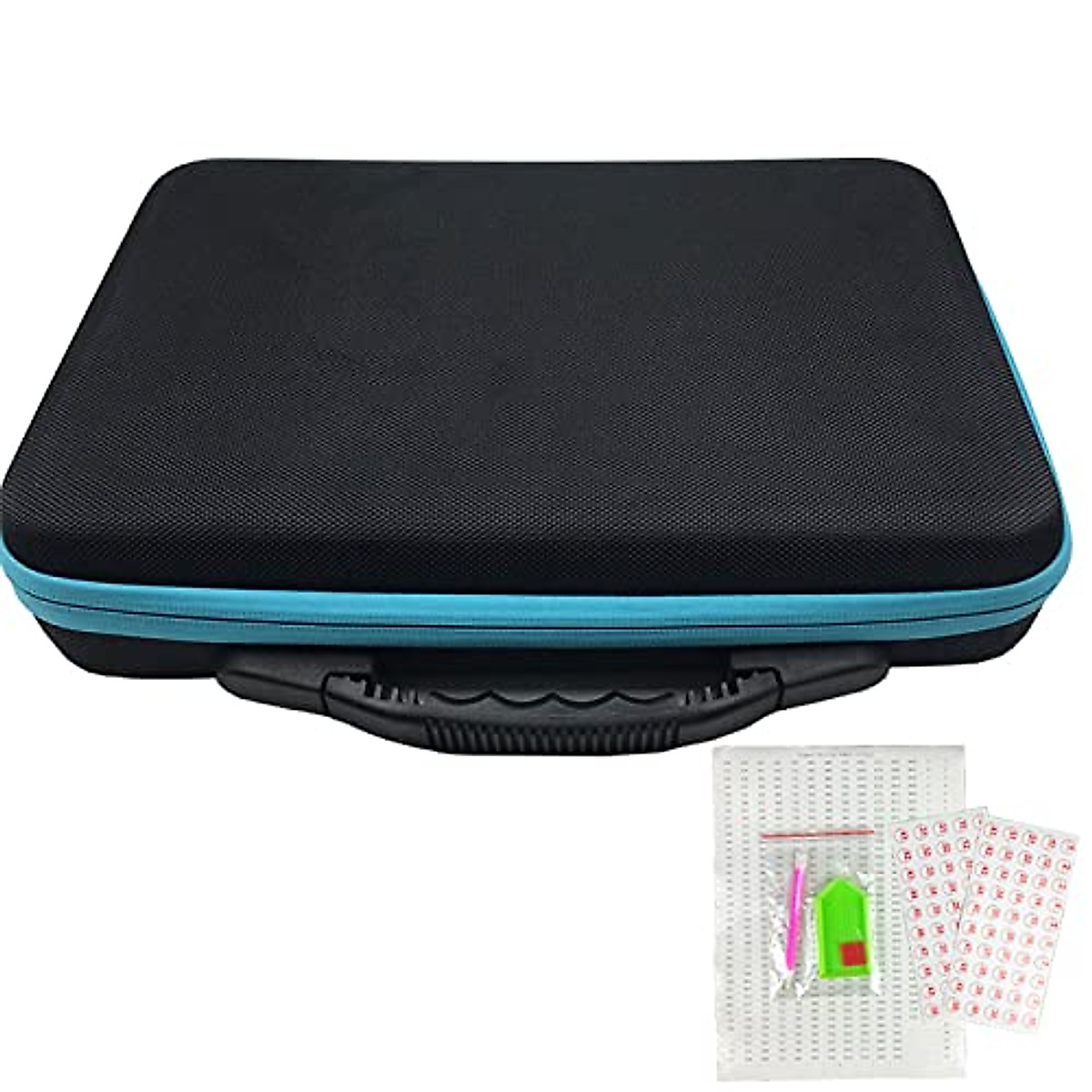 Diamond Painting Storage - 20/40/80 Bottles Portable Box for Beads, Seeds, Studs, Rhinestones, Buttons Organizing