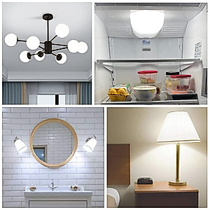 ZSCBBKJ Led Refrigerator Light Bulb Replacement 40W 60W E26 Base Appliance Light Bulb, 6W Daylight White 5000K Medium Base Fridge Light Bulbs, Non-Dimmable Freezer Home Lighting Lamp 2 Pack