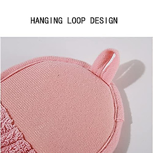 TRYTUTRY 6 Packs Cute Kids Hand Towels with Hanging Loop, Soft Toddlers Hanging Hand Towels, Absorbent Hanging Towels for Bathroom, Kitchen, Home