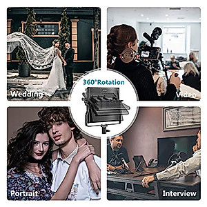 Neewer 2 Packs Advanced 2.4G 660 LED Video Light Photography Lighting Kit, Dimmable Bi-Color LED Panel with LCD Screen, 2.4G Wireless Remote and Light Stand for Portrait Product Photography