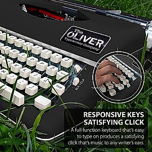 The Oliver Typewriter Company Timeless Manual Typewriter, Black