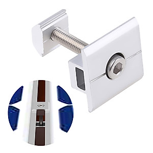 Copgge Solar Panel Middle Clamps Aluminium Solar Panel Mount Mid Clips Solar Panel Center Clamp Solar Mounting Bracket Roof Mount Clamps Solar Rail Mounting System Install Hardware (45mm pack of 12)