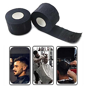 1 Roll Disposable Barber Neck Strips Neck Paper Professional Stretchy Paper Neck Band for Salon Haircut Styling