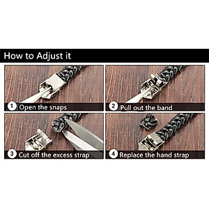 ZKXXJ Medical Bracelets Penicillin Allergy for Adults Teens,Braided Leather Wristband Emergency Identification Cuff Bracelets Health Alert Systems Awareness Jewelry for Men Women