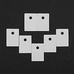 Fafeicy 100PCS TO-220 Alumina Ceramic Insulating Sheet Ceramic Sheet 3.2mm Hole MOS Transistor IGBT Cooling Pad Used in Coal Mining, Conveying Systems, Milling Systems