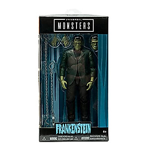 Jada Toys Universal Monsters 6" Frankenstein Action Figure, Toys for Kids and Adults, 31958, Black