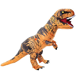 YOOVL Inflatable Dinosaur Costume Adult, Dinosaur Inflatable Costume for Adult, Blow Up Dinosaur Costume for Halloween Cosplay Party Christmas