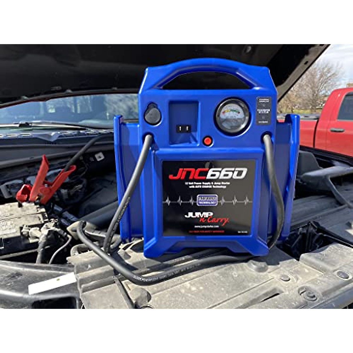 Clore Automotive Jump-N-Carry JNC660 1700 Peak Amp 12 Volt Jump Starter , Blue