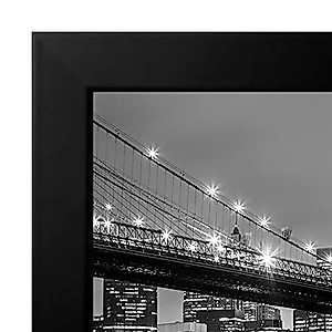 Americanflat 8.5x14 Picture Frame in Black - Engineered Wood with Shatter Resistant Glass - Horizontal and Vertical Formats for Wall