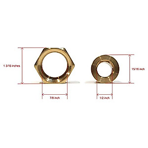 The ROP Shop Garden Hose Inlet Connector, 1/2" MPT x 3/4" FGHT for Annovi Reverberi AR7300