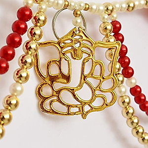 Nature's Own Multi Color Peal Ganesh Toran for Diwali Decoration Color May Vary