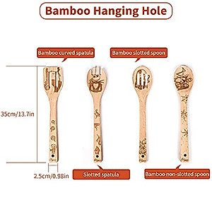 Kitchen Utensils Set Idea Utensil Wooden Spoons Set House Warming Wedding Present Spoon Set Kitchen Gift Set (Nightmare Before Christmas)