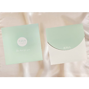 JERLA Women's Men's Small Square 100% Real Mulberry Silk satin Scarfs Hair head face scarf 21" x 21" (Stripe khaki)