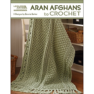 Leisure Arts Aran Afghans to Crochet